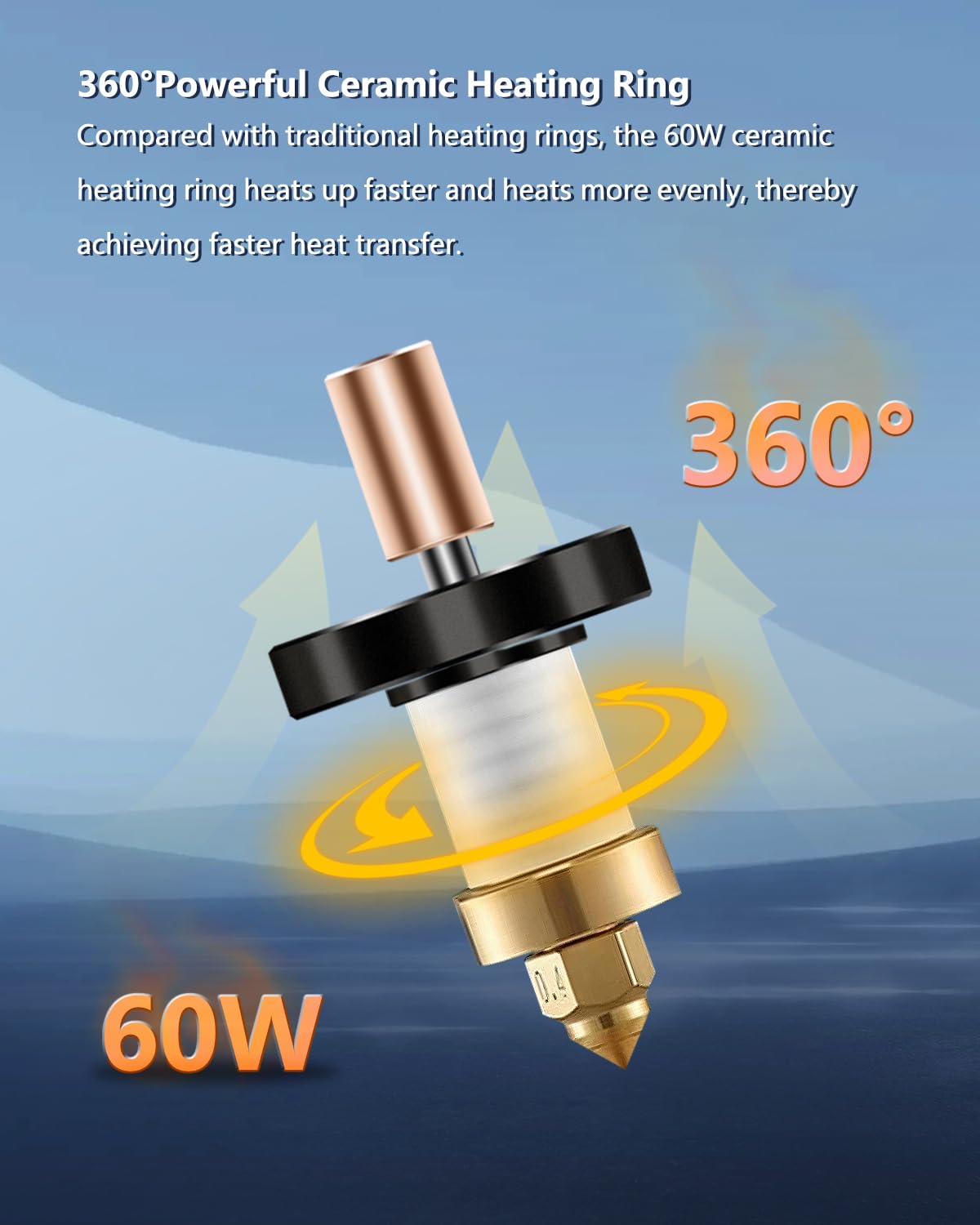 Snapklik.com : Ceramic Heating Block Kit Fit For K1/K1Max 3D Printer ...