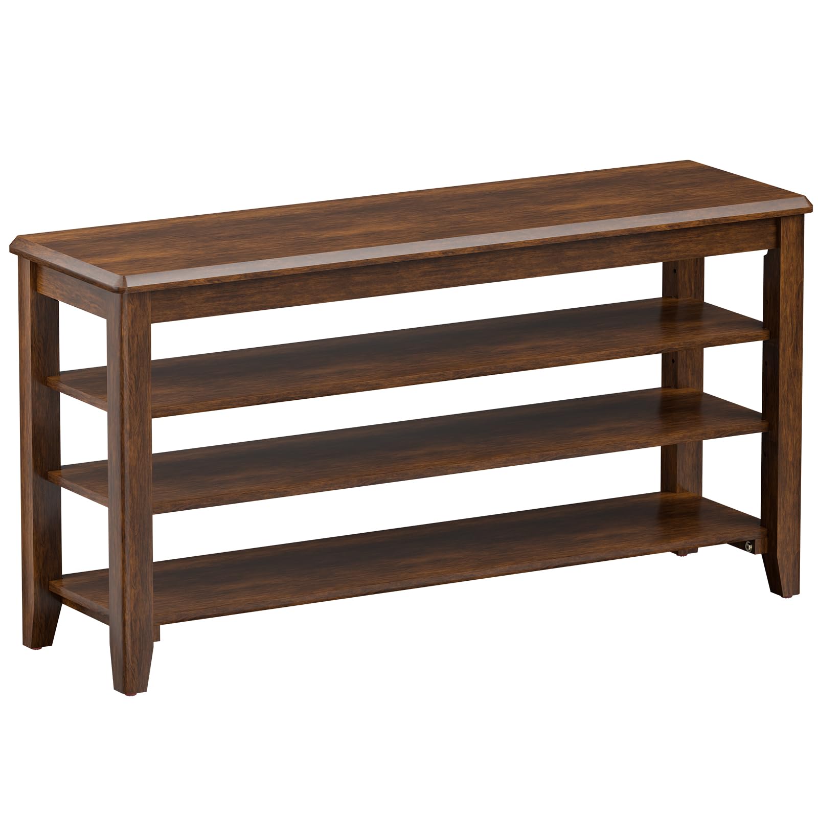 Amazon.com: Taitiy Shoe Bench Storage Rubberwood, Entryway Bench with 3 ...