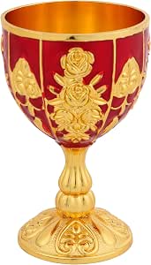 Amazon.com: LotCow Cáliz vintage hecho a mano, copa de grabado hecha a ...