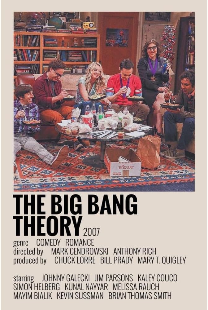 POSTER WALLAH The Big Bang Theory Poster for Home Office and Student ...