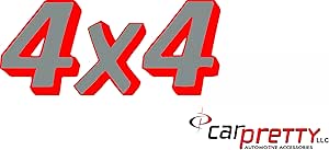 Amazon.com - 4x4 Truck Decal- F20B (3 Inch, Red and Gray)
