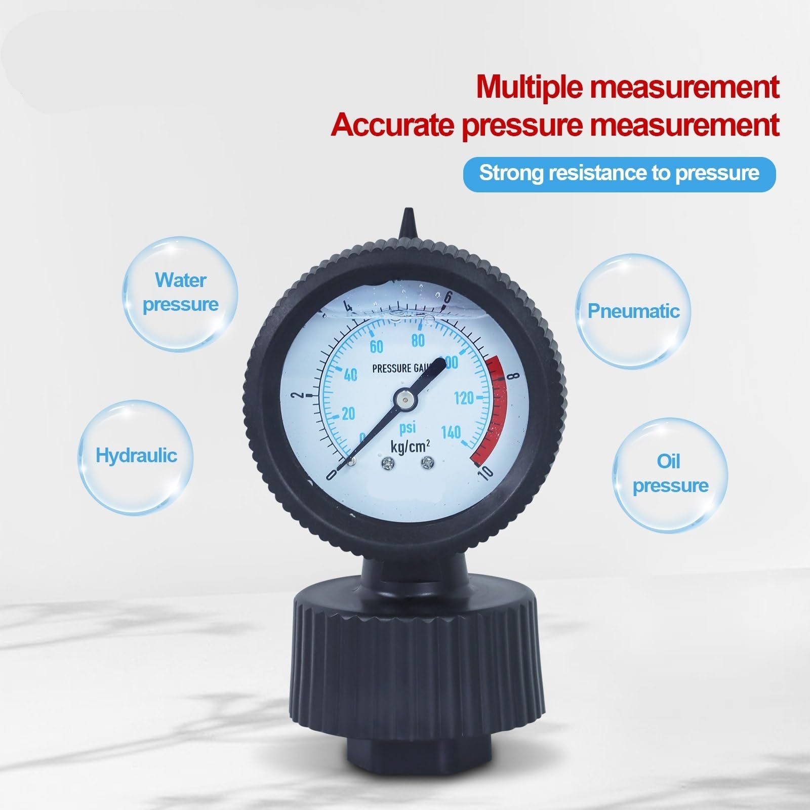 Snapklik.com : PP Diaphragm Pressure Gauge 60mm Diameter 0-25KG Radial ...