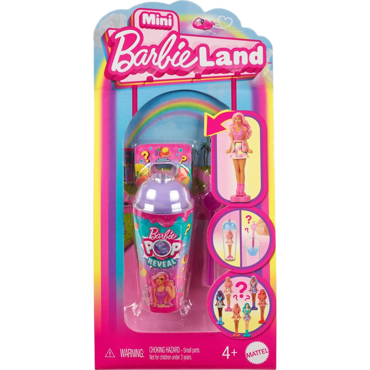 Amazon.com: Mattel Mini BarbieLand Pop Reveal Micro Doll Case of 10 ...