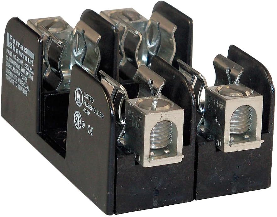 Fuse Block, Industrial, 30A, 2 Pole : Amazon.ca: Tools & Home Improvement