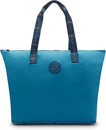 Amazon.com: Kipling Davian Packable Tote Bag Urban Teal Pk Pld ...