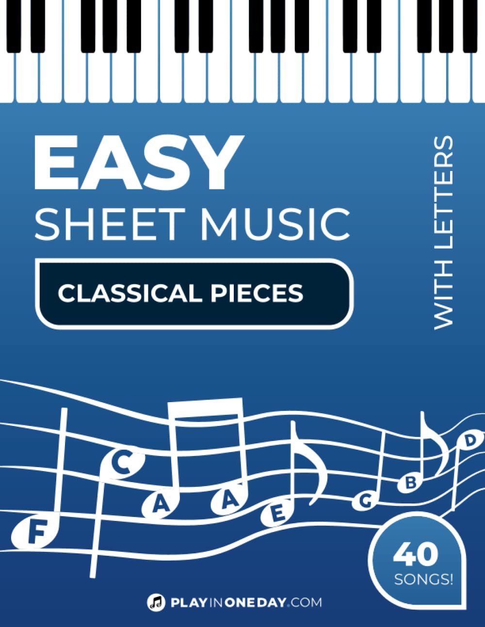Amazon.com: Easy Sheet Music (with letters) - Classical Pieces: For ...