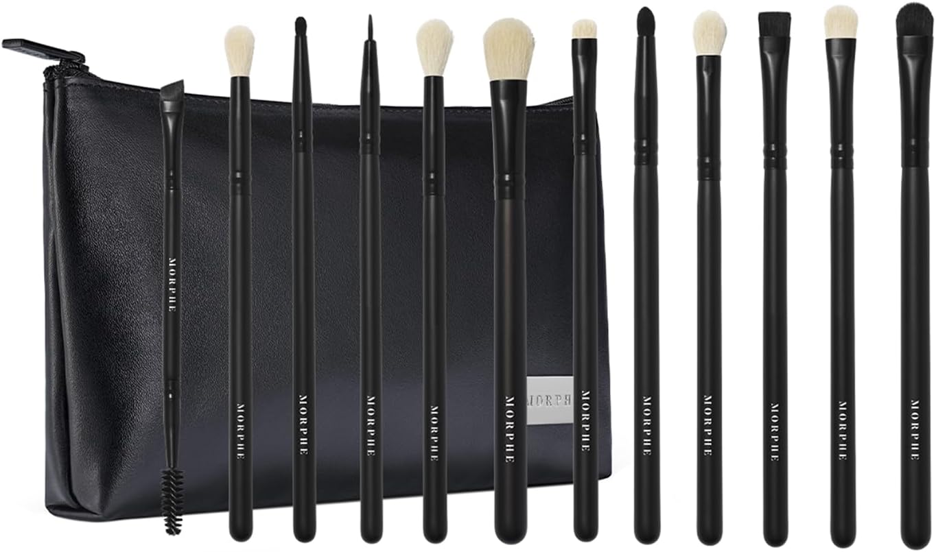 Amazon.com: Morphe Eye Obsessed Makeup Brushes - 12 Piece Eyeshadow ...