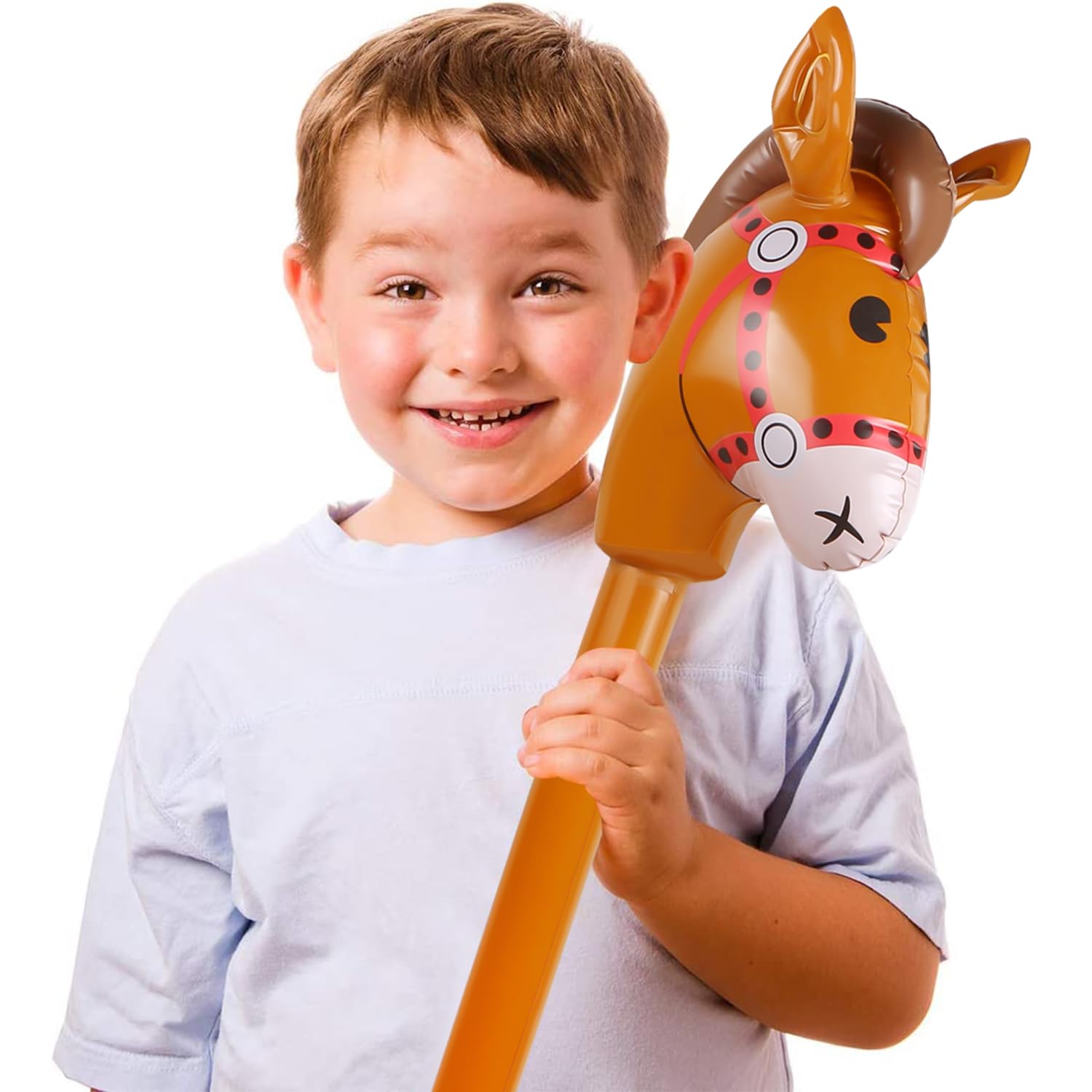 Snapklik.com : Inflatable Stick Horse,Inflatable Horse Head On Stick ...