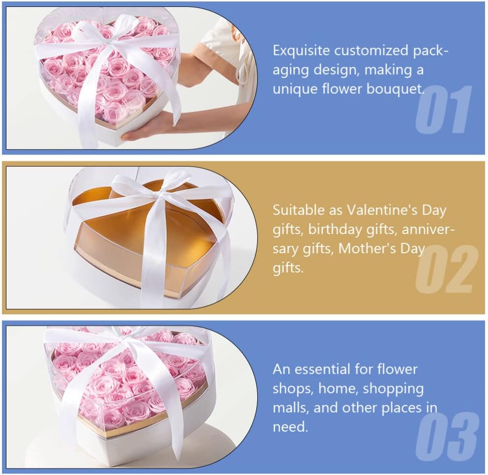 Zerodeko Caja Caja de flores Cajas para Arreglos Florales Regalo ...