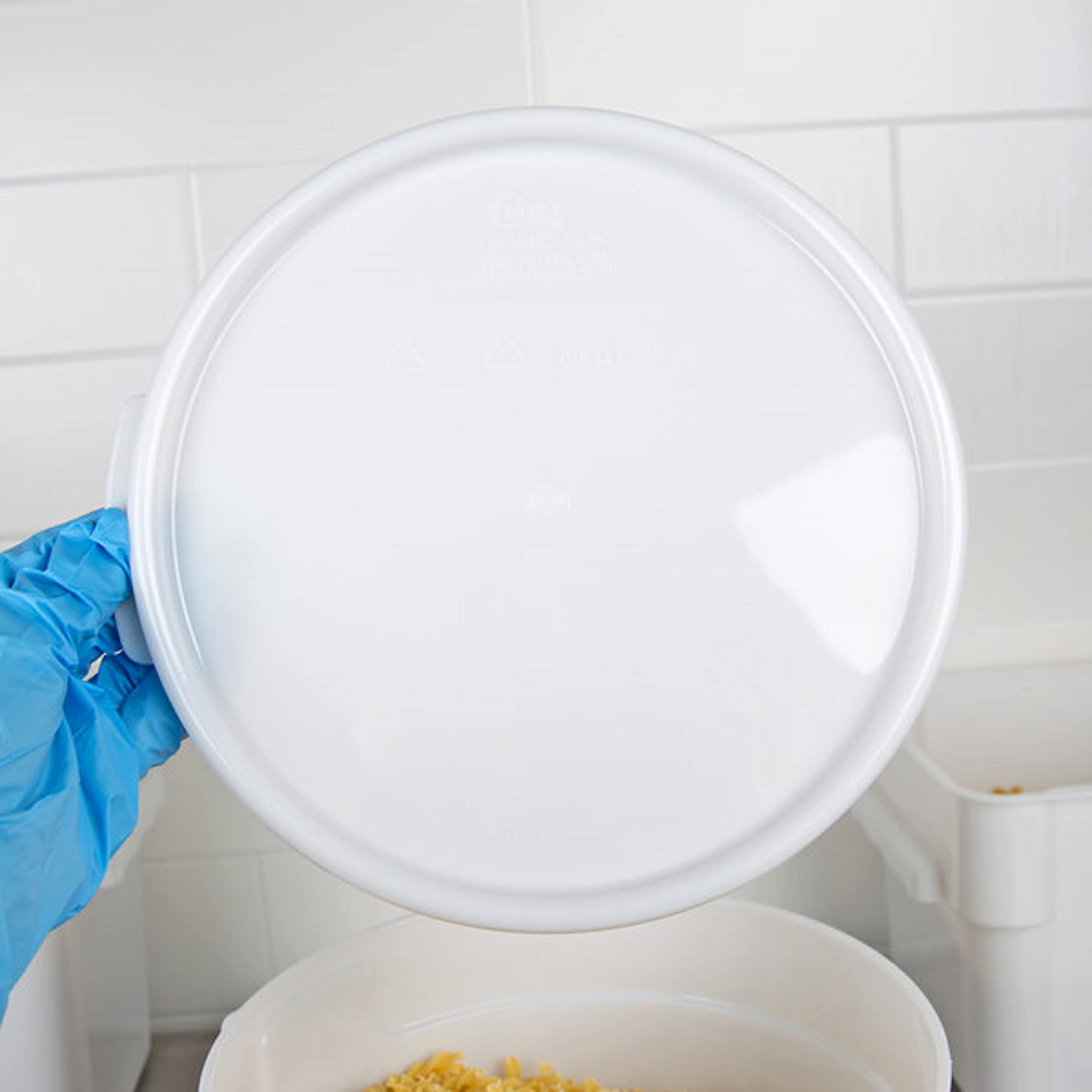 Snapklik.com : White Round Container Lid Fits 6 And 8 Qt Round ...