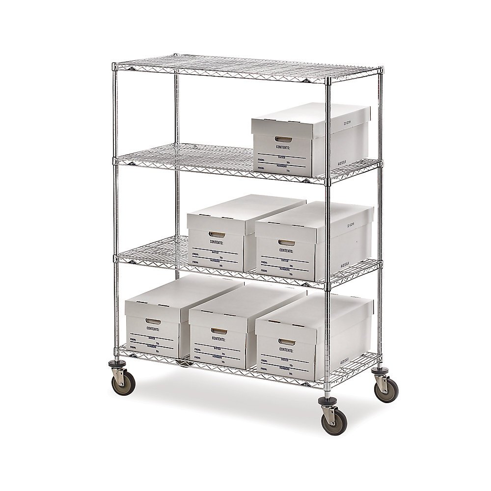 Amazon.com: Metro Super Erecta Shelf Trucks With Wire Shelves - 48"Wx18 ...