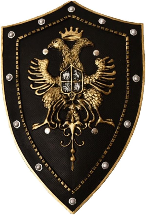 Amazon.com: LUOEM Double Medieval Battle Shield for Re-Enactment LARP ...