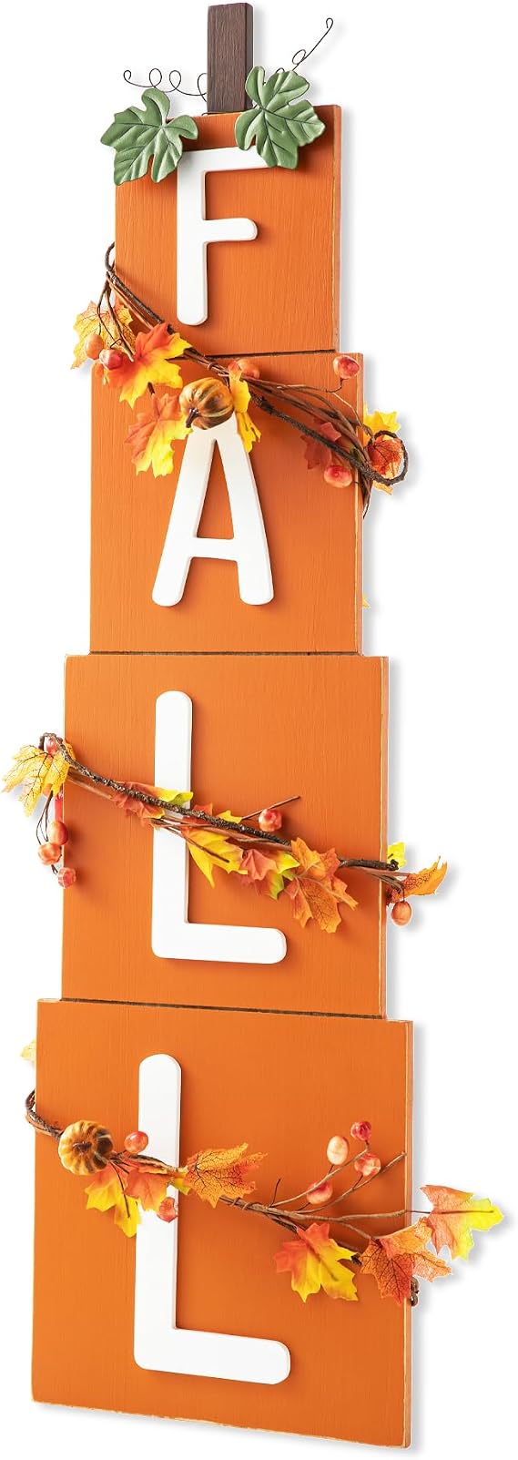 Amazon.com: Glitzhome Fall Welcome Wooden Pumpkin Porch Sign Hanging ...