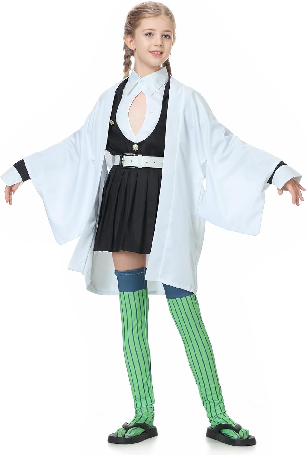 Chipugree Mitsuri Cosplay Costume Anime Slayer Mitsuri Uniform Dress ...