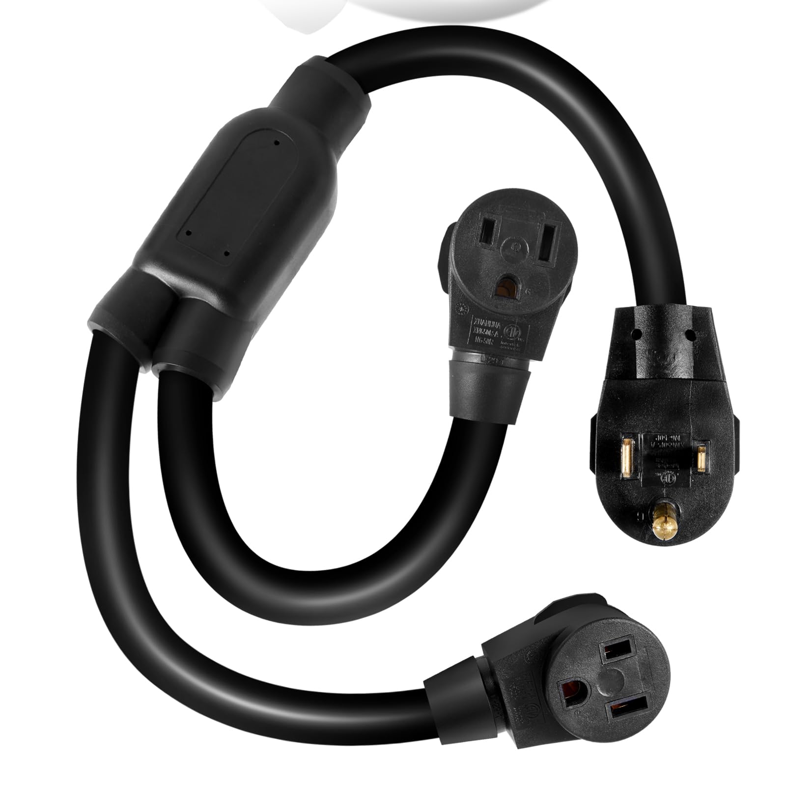 Snapklik.com : Welder 50 Amp Splitter, 3 Wire Y Adapter Cord, 6 AWG 3 ...