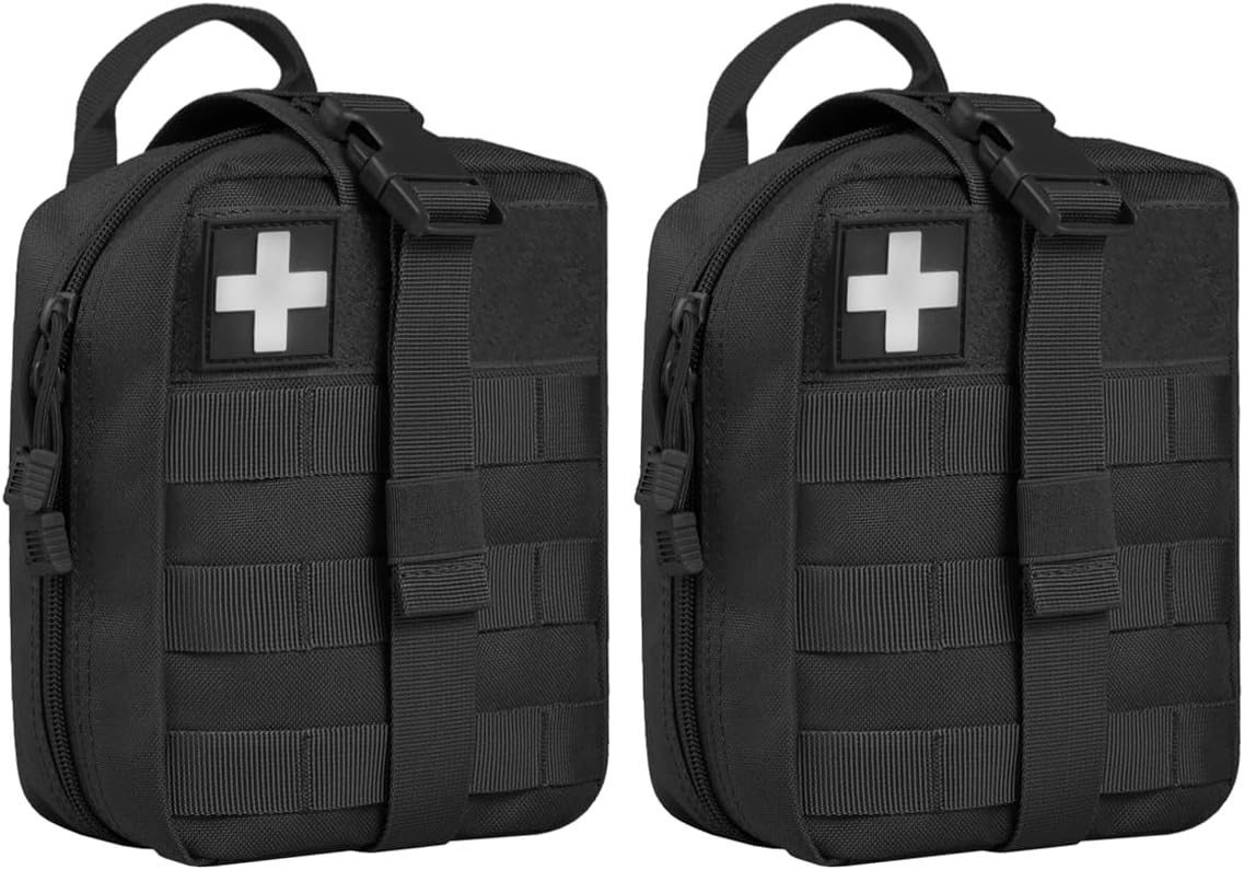 Amazon.com: Byupin 2pc First Aid Pouch, Tactical Military Molle IFAK ...
