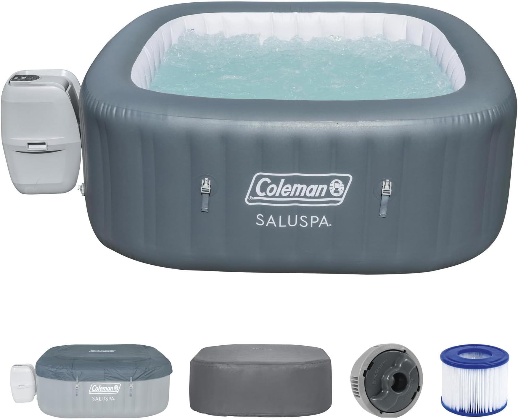 Amazon.com : Intex Simple Spa 77 by 26 Inch 4 Person Outdoor Portable ...