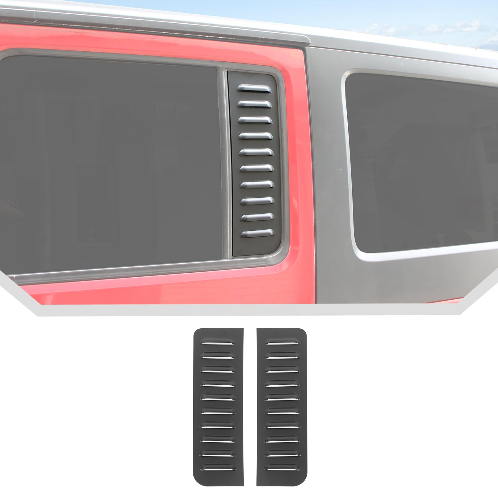 Snapklik.com : JeCar Side Window Louver Cover Fit For 2007-2017 Jeep ...