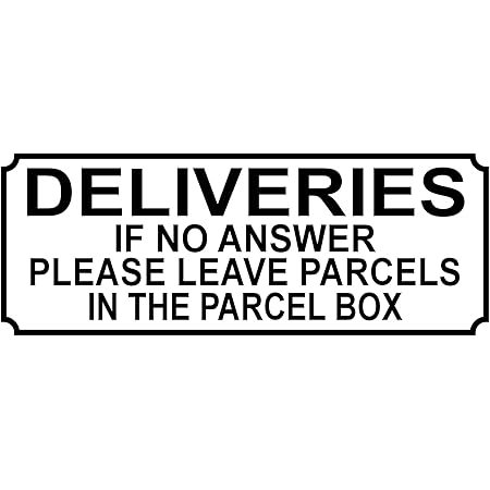 Please do not leave parcels Sign, A6 self-adhesive vinyl sticker ...