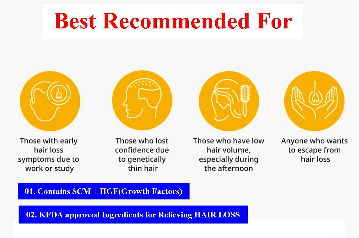 WHITESILK [SCM+ HGF 3000] (100ml) THE SCM Anti-Hair Loss Scalp Tonic ...