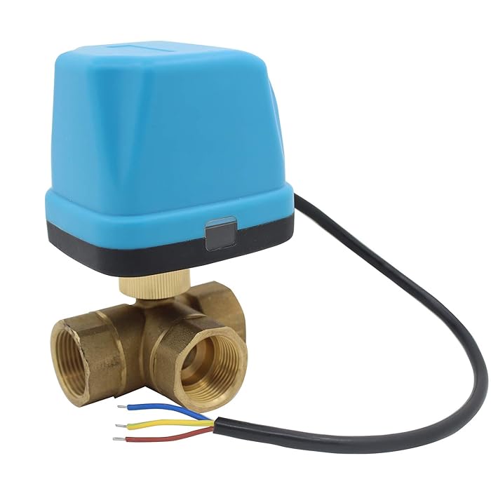 Buy 3 Port motorised Valve 3 Way Ball Valve 220v motorised Three Way ...