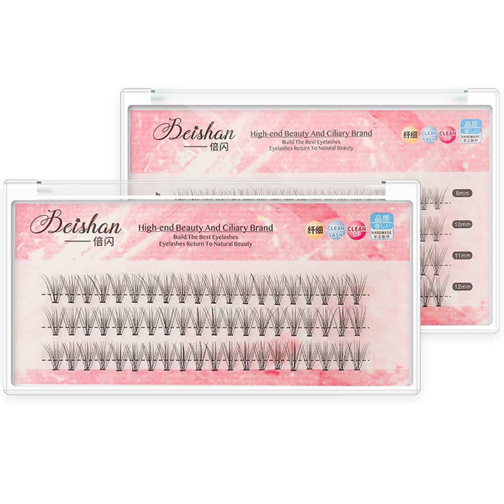Amazon.com: 10P Eyelash Self-Grafting Lashes C Curl 0.07mm Thickness 9 ...