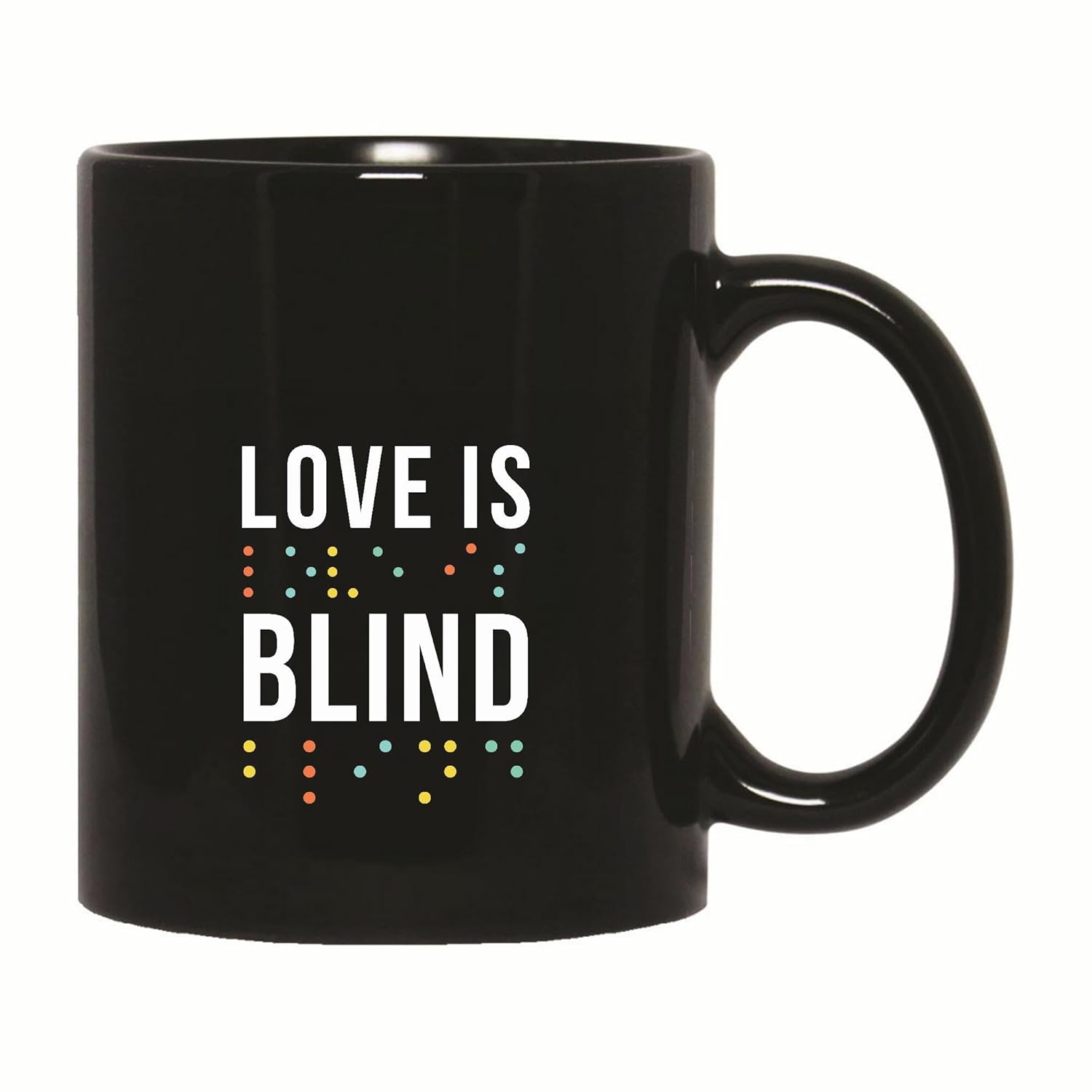 Amazon.com: Gift for Visually Impaired Love is Blind Braille Featuring ...