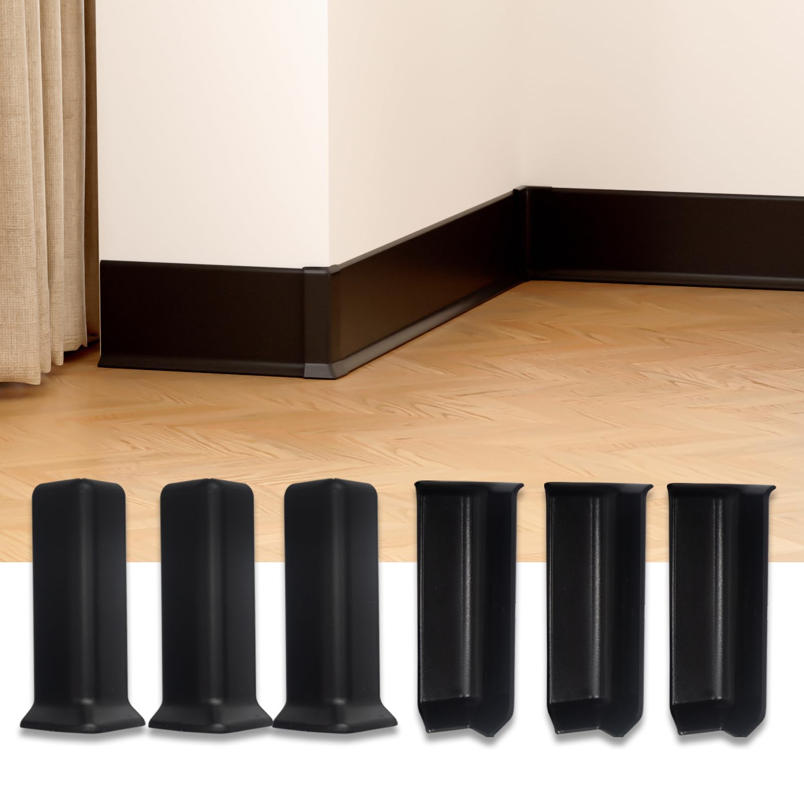 Amazon.com: GAMZAU Baseboard Corner Blocks 6inch Height, Self Adhesive ...