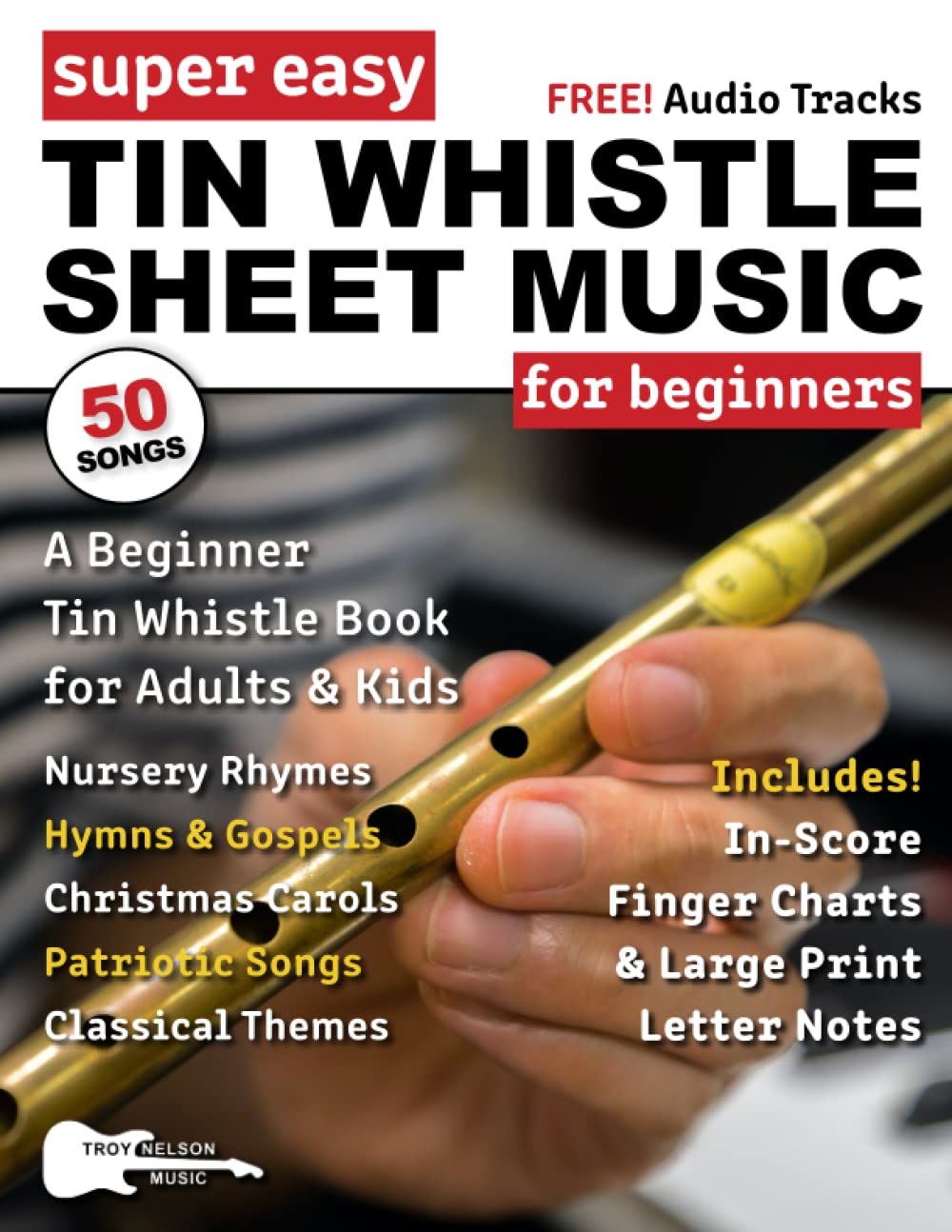 Amazon.com: Super Easy Tin Whistle Sheet Music for Beginners: A ...