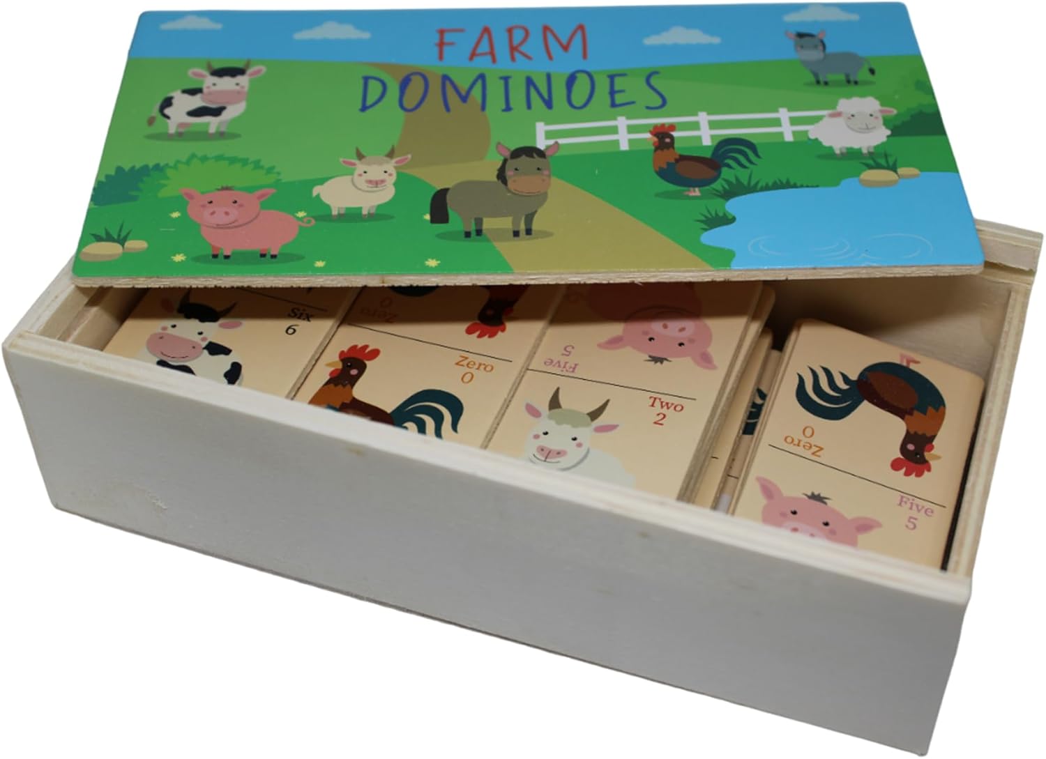 Craft 4 You | Learning Dominoes Game for Kids - Animals & Numbers ...