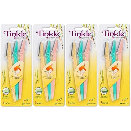 Amazon.com: Dorco Tinkle Eyebrow Razors for Women, 6 Razors , Eyebrow ...