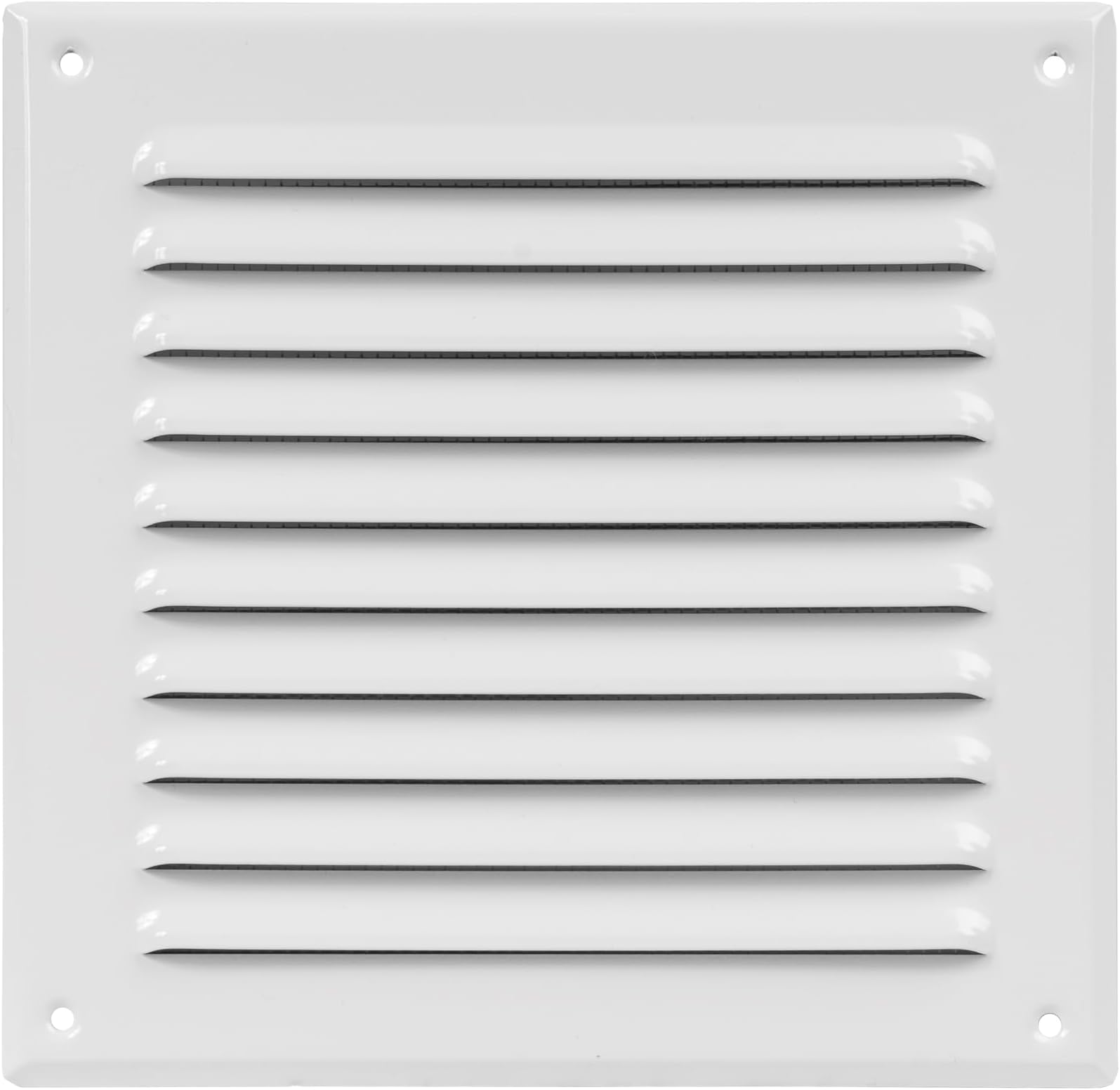 HVAC OV 6" x 6" Inch (Grille Dimensions) White Stainless Steel Square ...