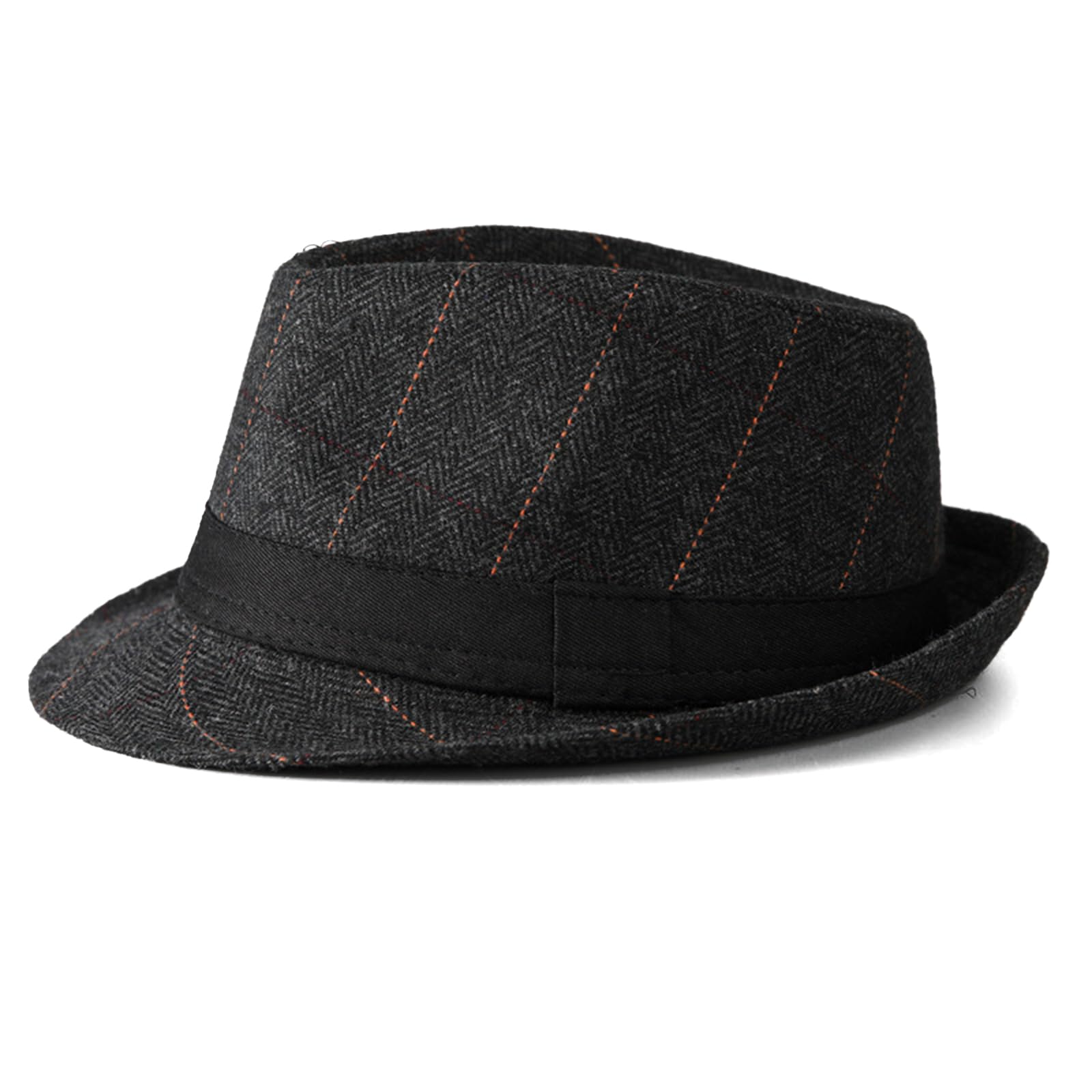 Snapklik.com : Men Short Brim Fedora Hat 1920s Simplicity Gentlemen Hat ...