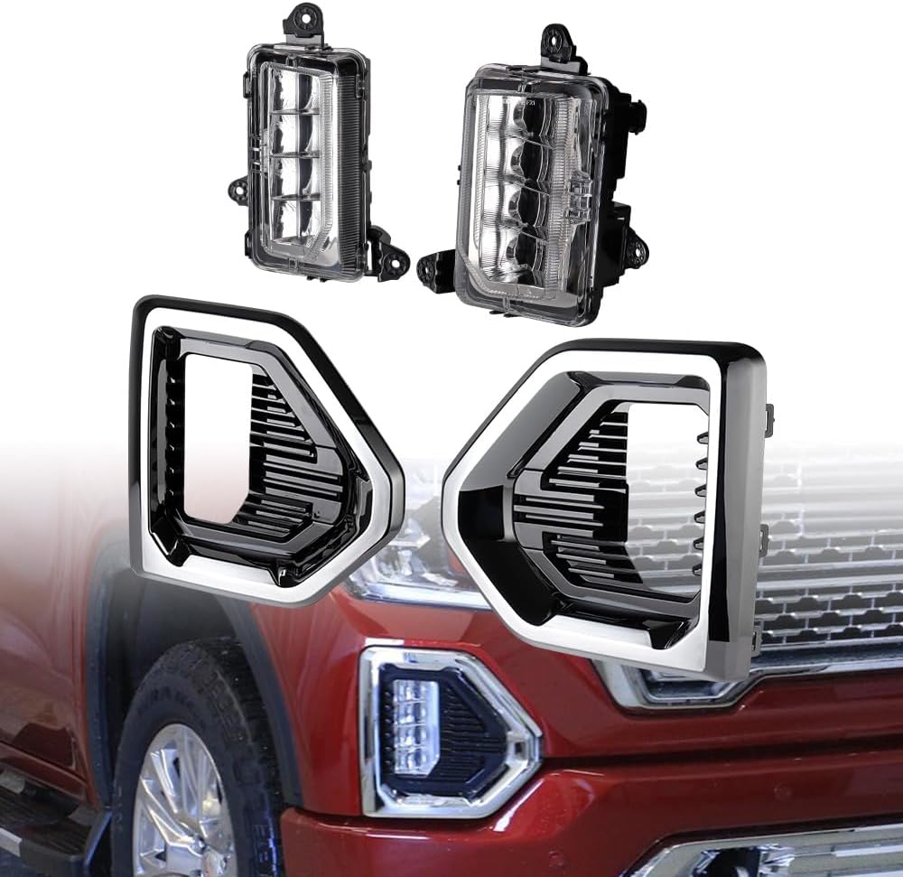 Amazon.com: Astra Depot Built-in LED Fog Light with Chrome Bezel Switch ...