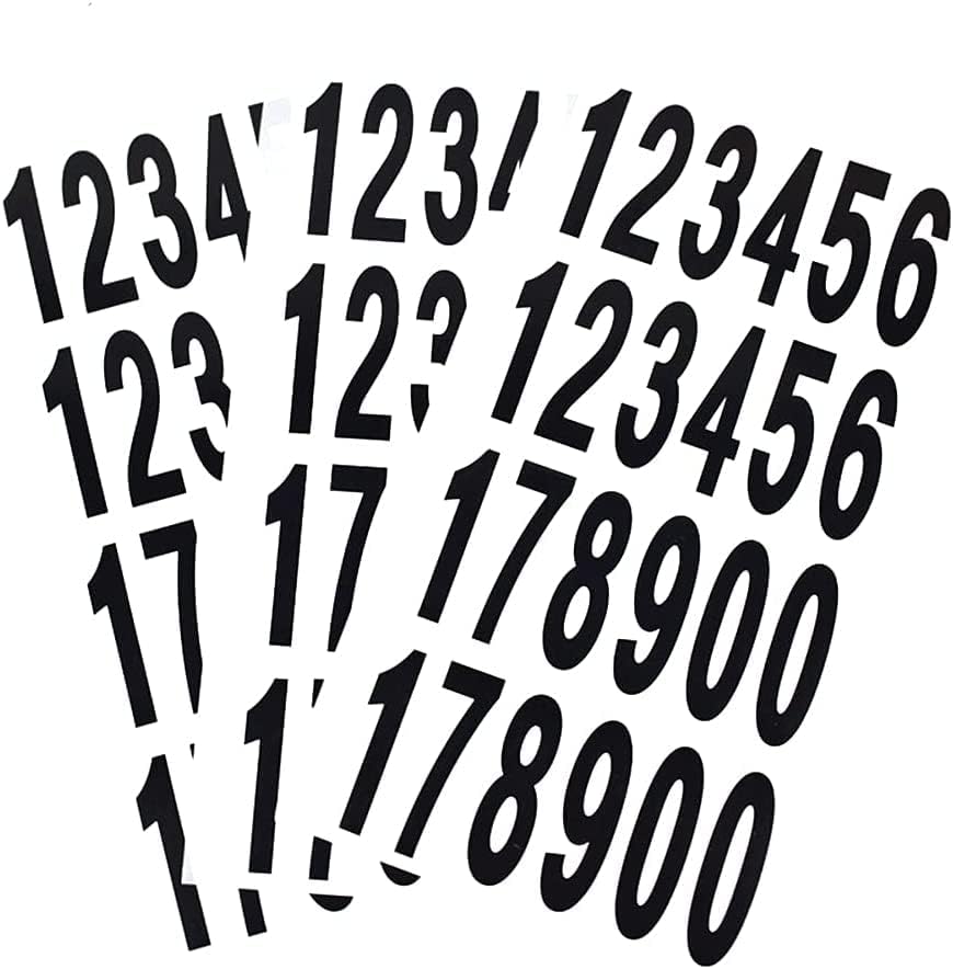 Tunish 15 Blatt Zahlen Aufkleber Selbstklebend 0-9 Zahlen Aufkleber ...