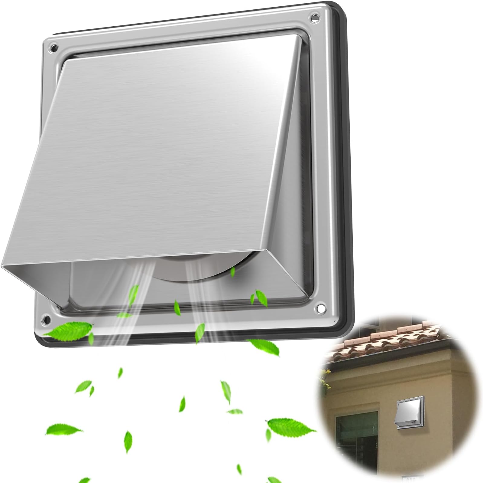 Amazon.com: 4 Inch Dryer Vent Guard | Dryer Vent Cover Outside ...