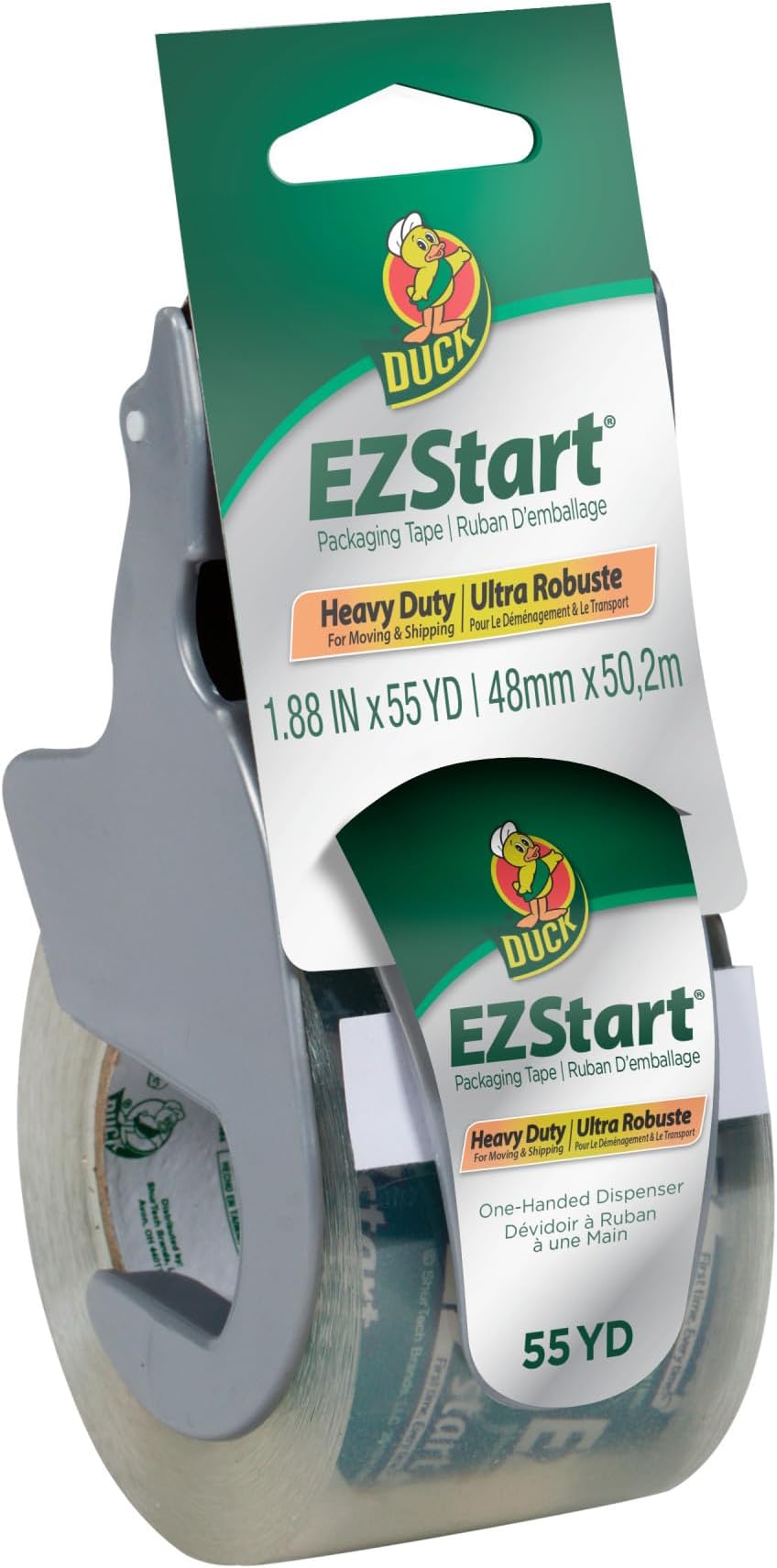 Amazon.com : Duck EZ Start Clear Packing Tape with Dispensers – 4 Rolls ...