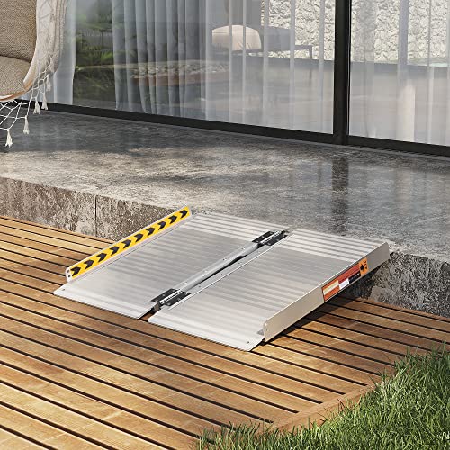 Snapklik.com : Non Skid Foldable Wheelchair Ramp 2ft, 800 Lbs Weight ...