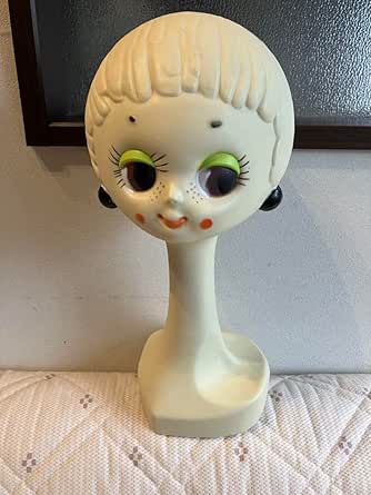 Amazon.co.jp: Rare Retro Twiggy Mannequin Head Display Figurine : Home ...