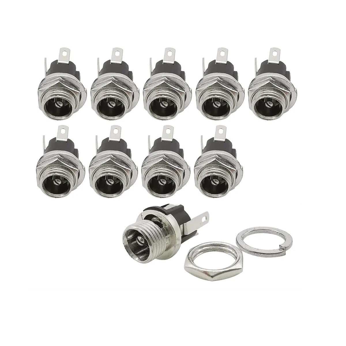 CentIoT - DC Power Jack Socket Full Metal Panel Mount - 3PIN 30V 5A ...