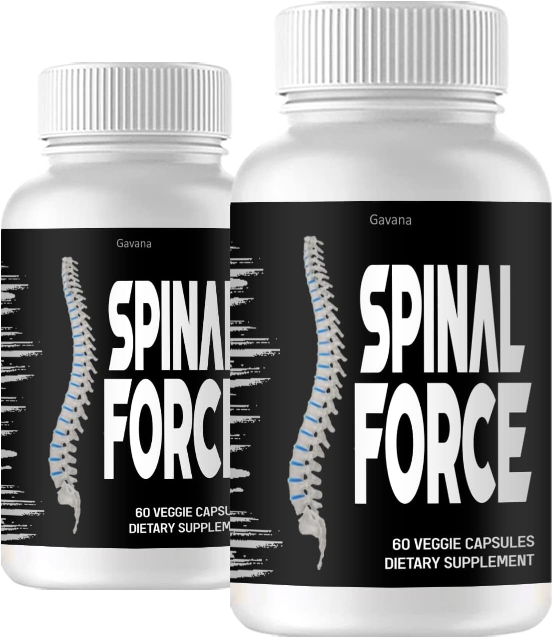 Paquete de 2 SpinalForce – Suplemento de fuerza espinal 120 cápsulas ...