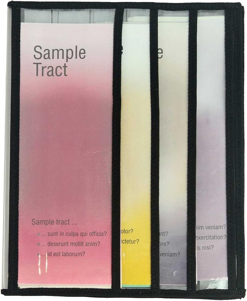 The Easy Watchtower Magazine and Tract Holder - Clear with Charcoal ...