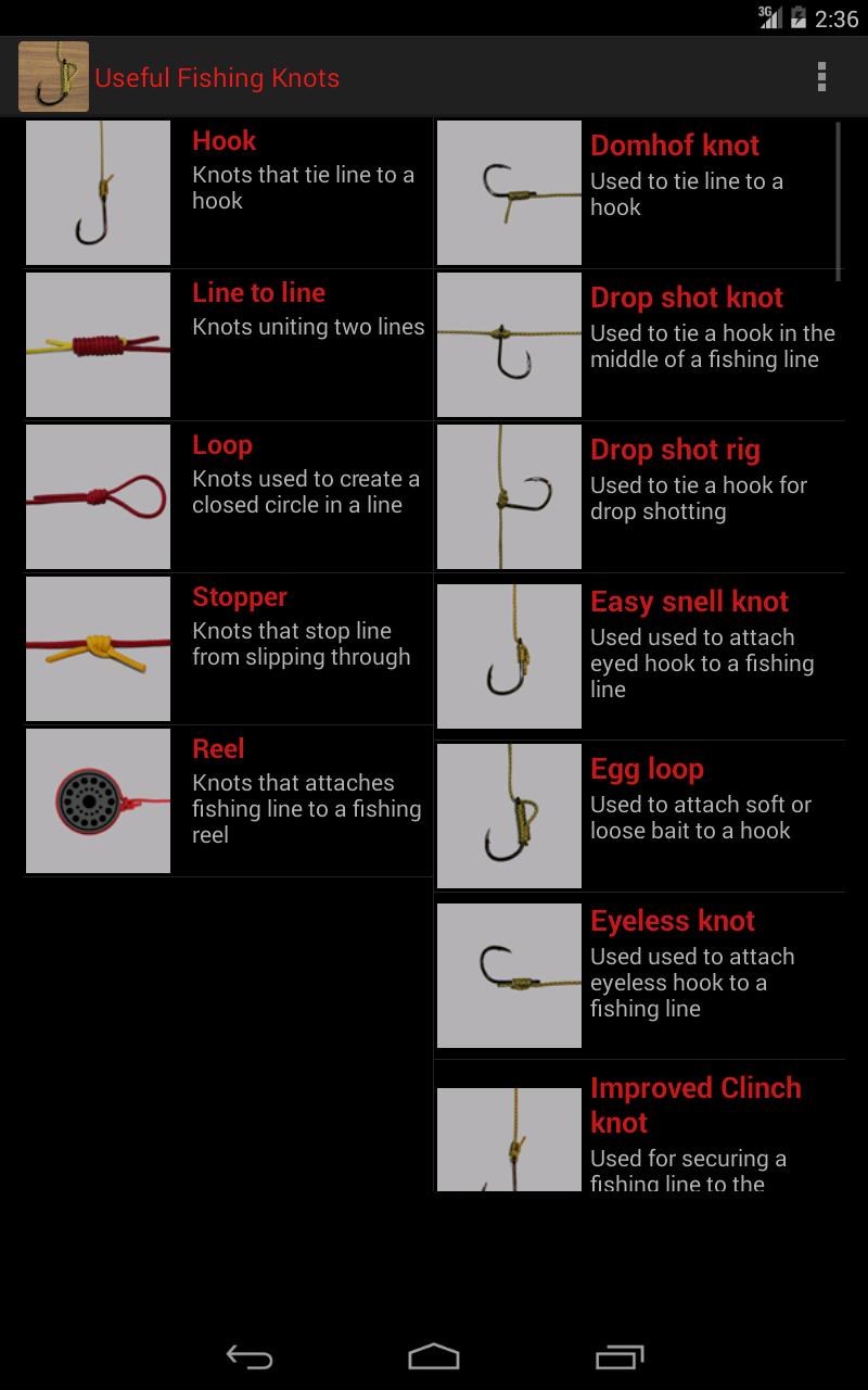 Useful Fishing Knots - App on the Amazon Appstore