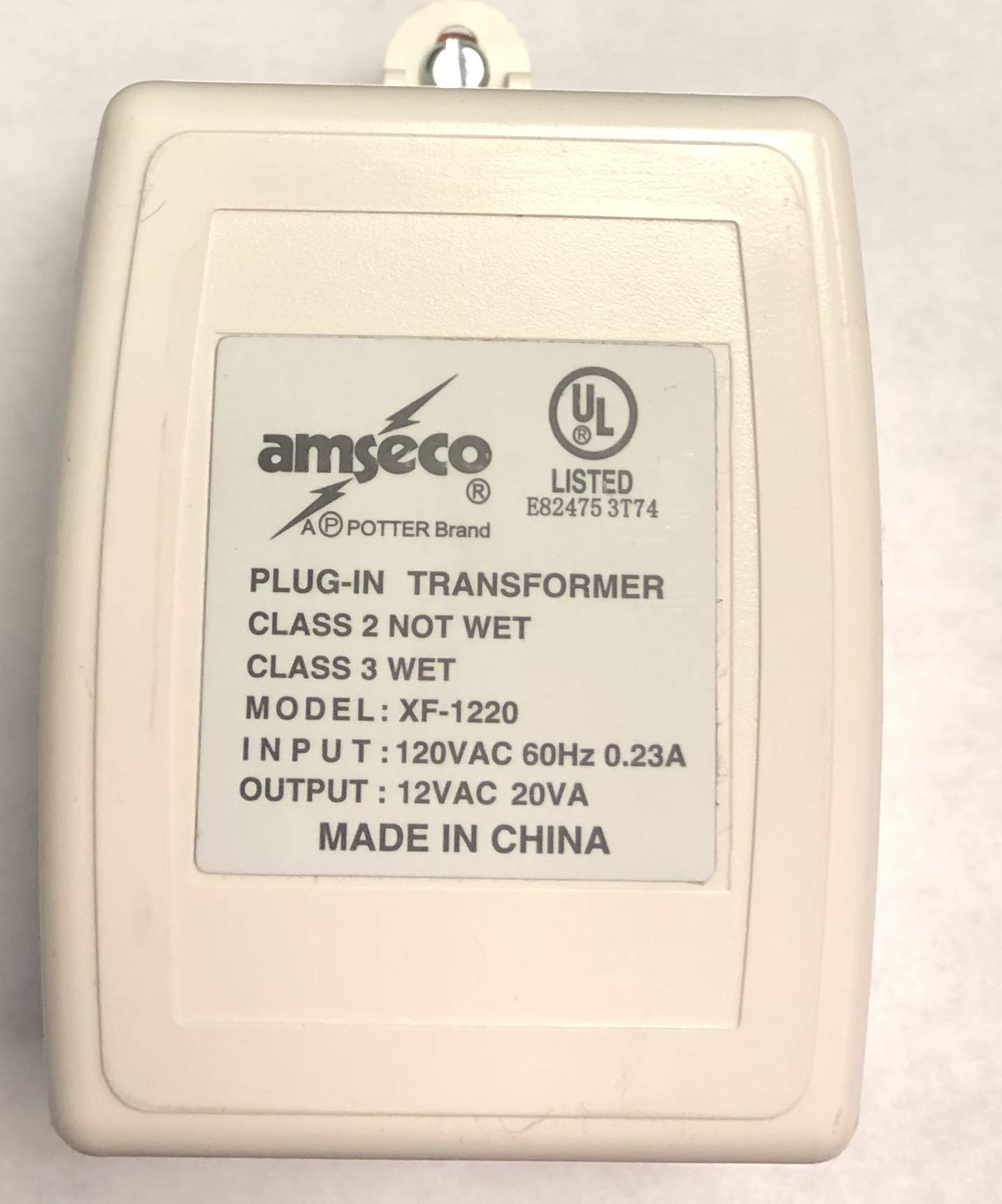Amazon.com: Amseco XF-1220 12VAC 12V 20VA Transformer Power Supply for ...