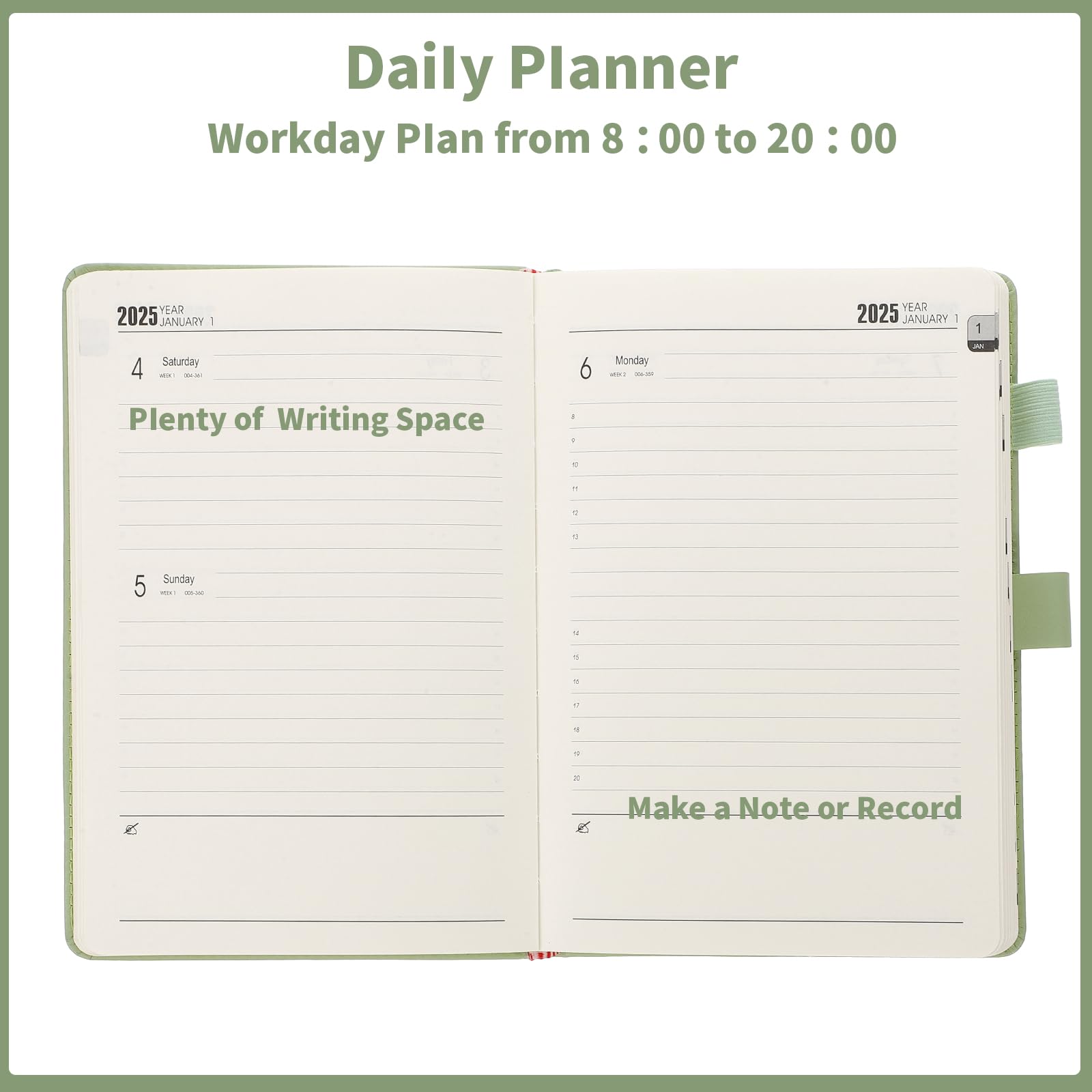 Thboxes 2025 Diary A5 Page a Day, Academic Diary from Jan 2025 to Dec ...