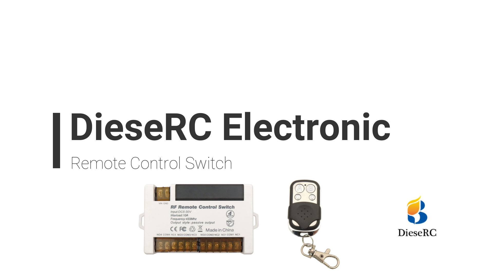 Watch DieseRC Relay Remote Control Switch on Amazon Live