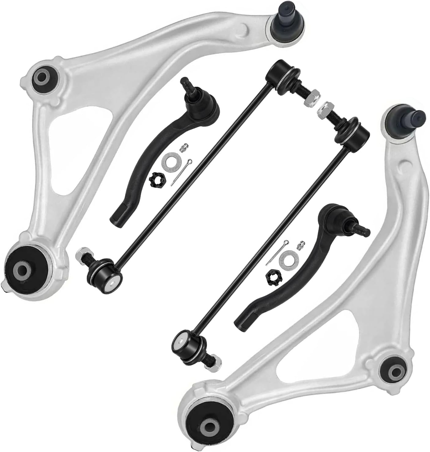Amazon.com: Detroit Axle - 6pc Front End Control Arms Kit for 2013-2014 ...