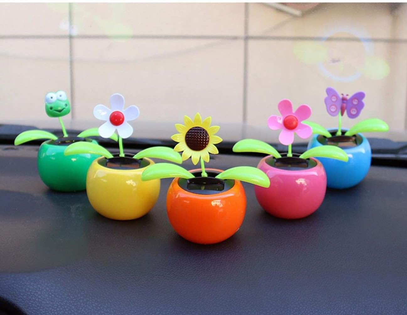CoscosX 2 Pcs Window Flip Flap Sun Catcher Ornament Solar Powered ...