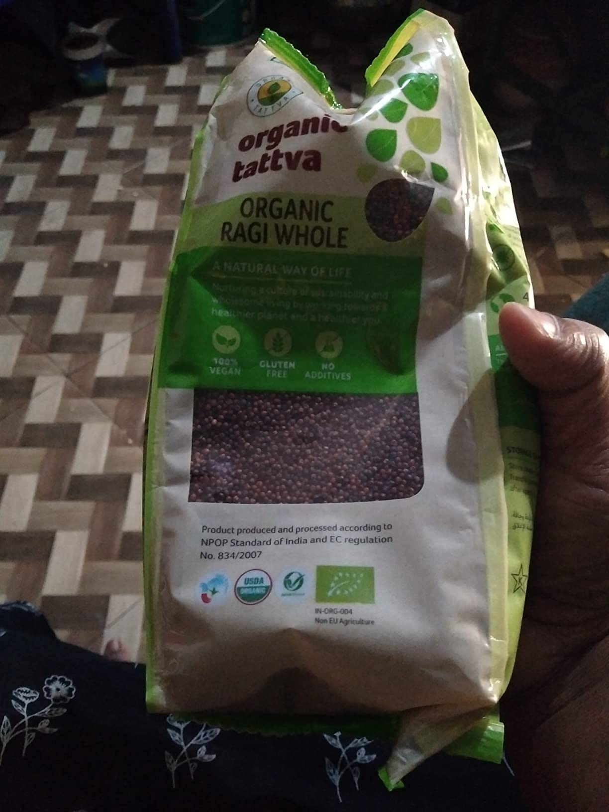 Organic Tattva, Organic Ragi Whole - 500 G | 100% Organic, Gluten Free ...