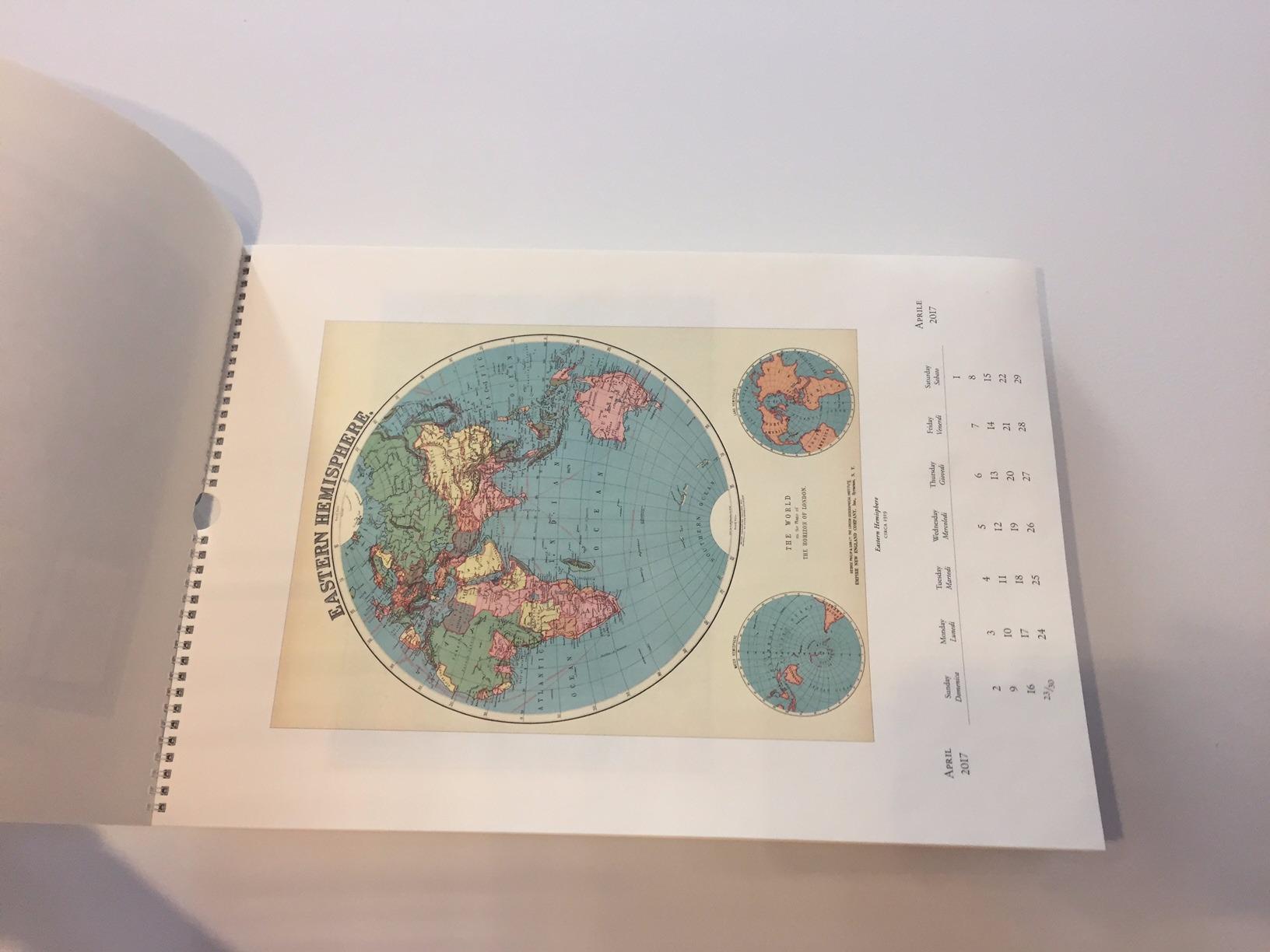 Amazon.com: Cavallini 2017 Vintage Maps Wall Calendar : Office Products